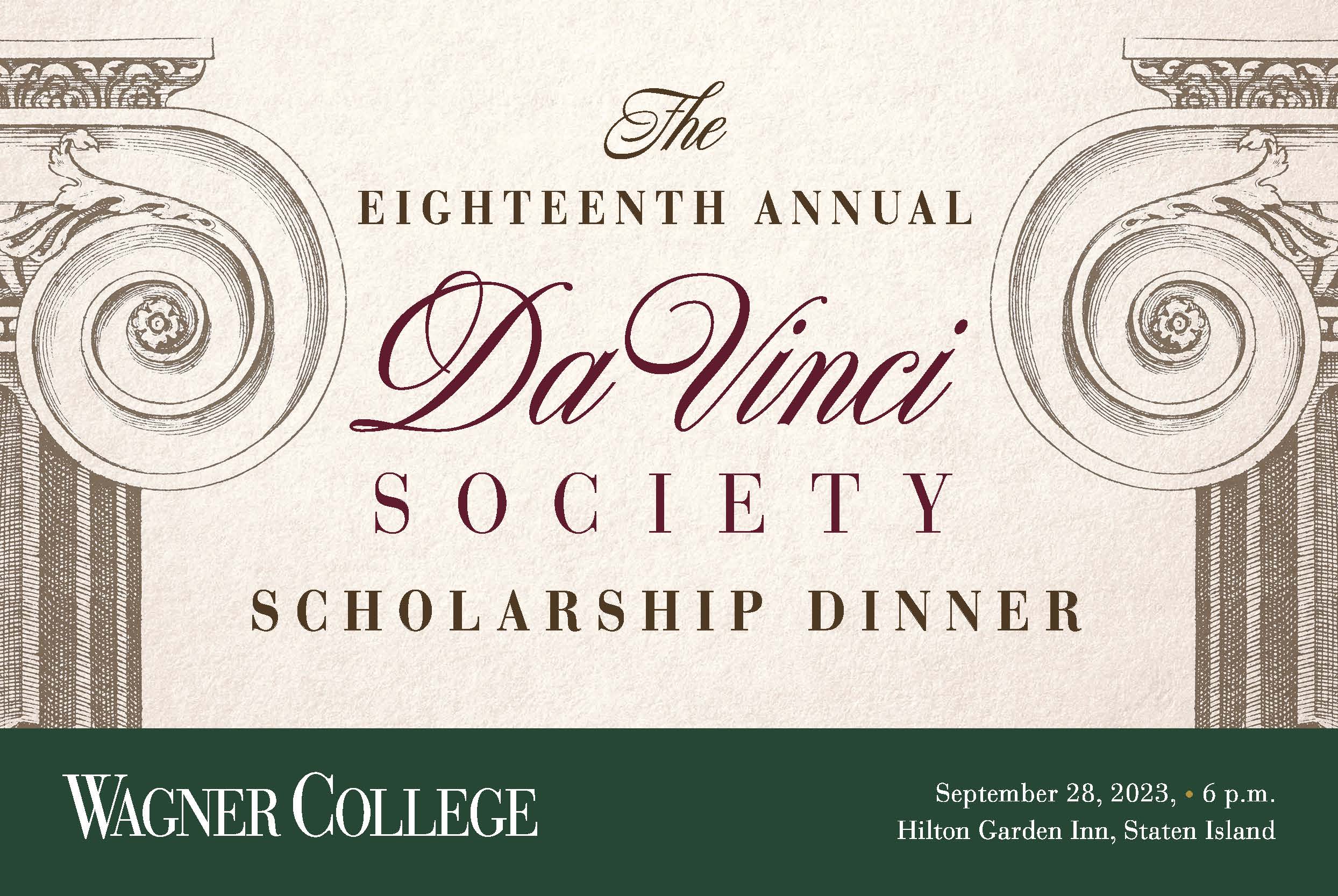 DaVinci Society Scholarship Dinner 2023 - Wagner College